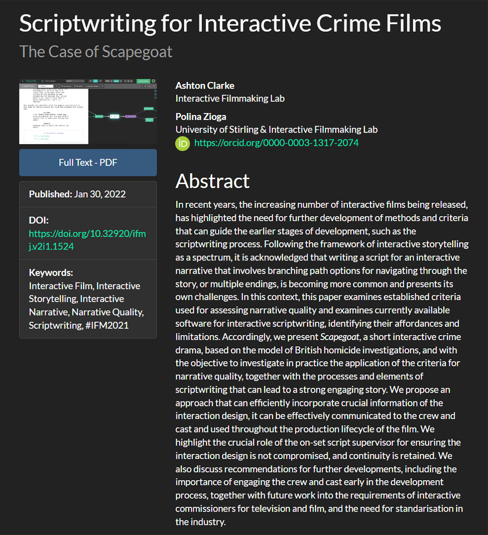 How Our In-House Research Drives Interactive Film and Media – Interactive Filmmaking Lab®